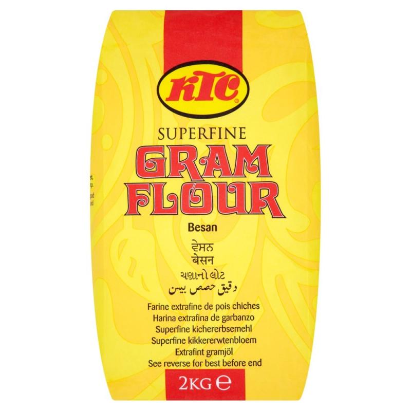 Buy KTC Superfine Gram Flour (Besan) - 2kg | Premium Quality Flour UK