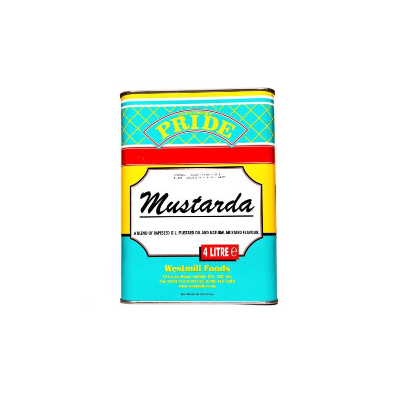 mustard oil, pure mustard oil, Pride mustard oil 4L, mustard oil tin ...
