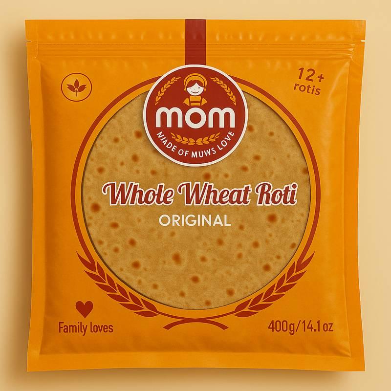 whole wheat roti, MOM roti UK, ready to eat chapati, wholemeal chapati ...